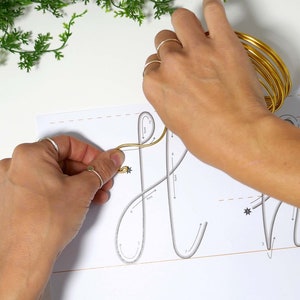 Wire Alphabet Template - Printable Template for Wire Art - Uppercase ...