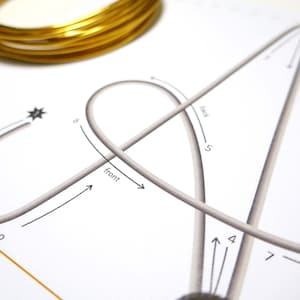 Wire Alphabet Template - Printable Template for Wire Art - Uppercase ...