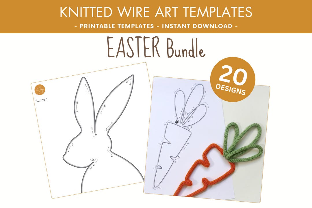Easter Shapes Wire Templates - Printable Template for Wire Art and ...