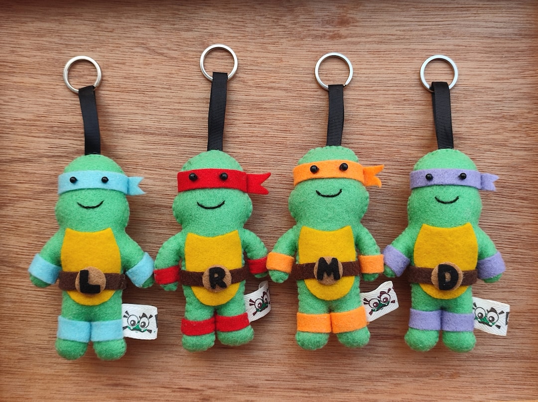 TMNT Teenage Mutant Ninja Turtles Felt Keychain - Etsy