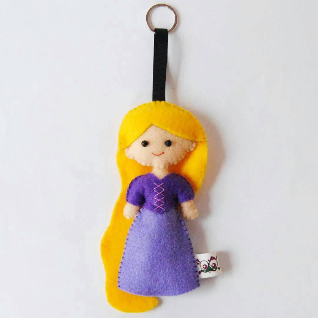 Disney Princess Felt Keychain - Etsy