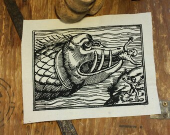 Medieval woodcut | Etsy