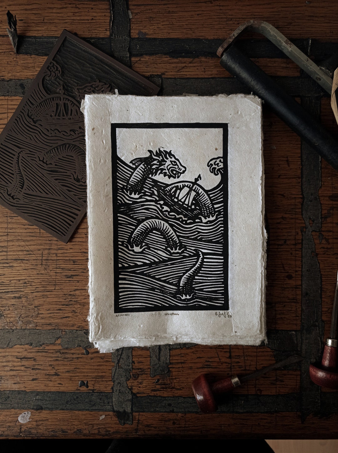 Art Print// the Leviathan - Etsy