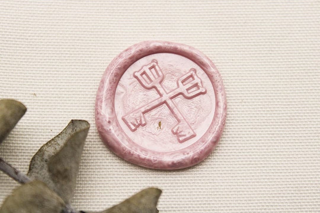 KEYBLADES CROSSED KEYS Wax Seal Stamp Wax Sealing Kit, Birthday Wax ...