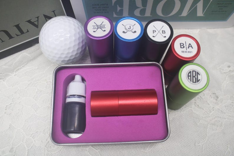 60 Designs Golf Ball Stamp，personalized Name Golf Ball Stamp， Golf Ball ...