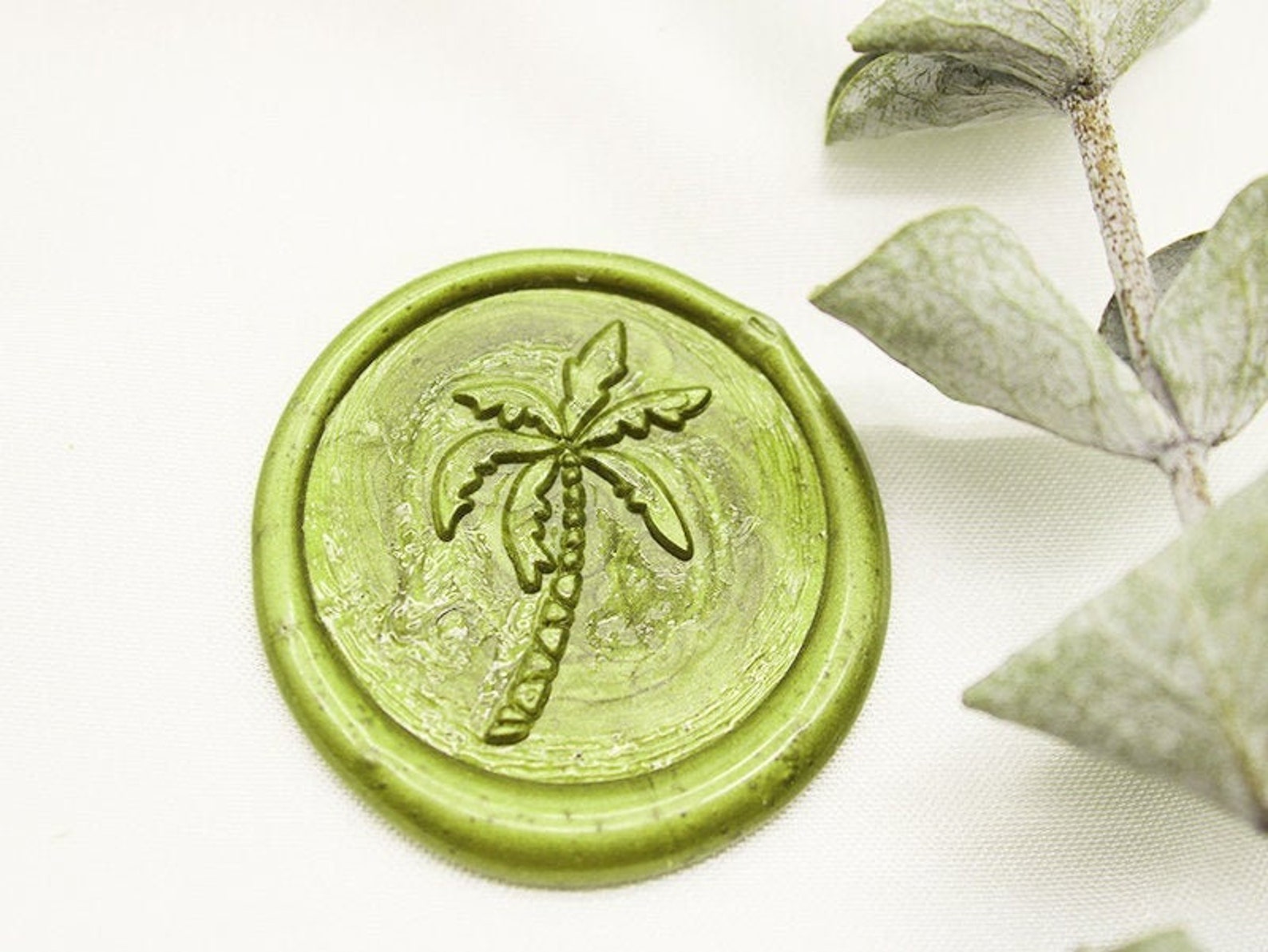 Palm Tree Wax Seal Stamp ,viking Sealing Wax Stamp , Wedding Invitation ...