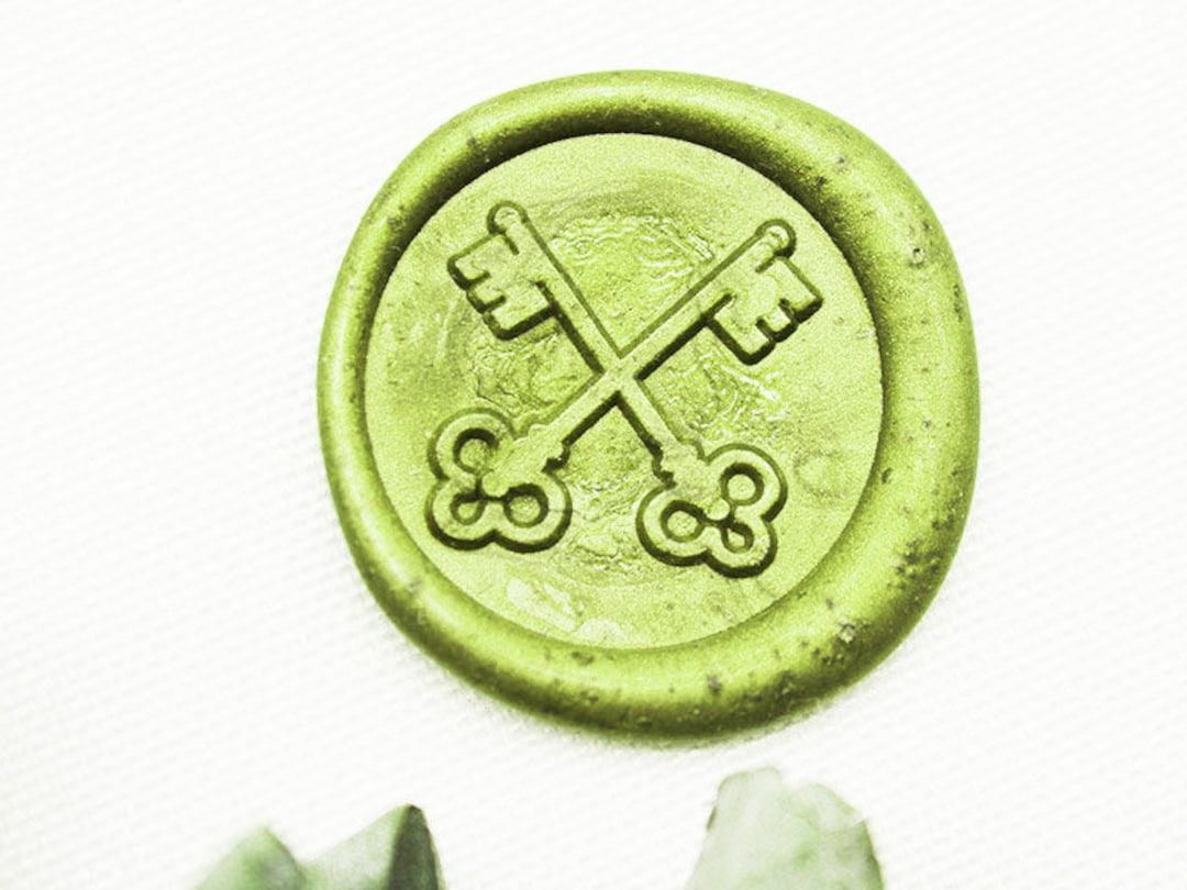 Crossed Skeleton Keys Wax Seal Stamp Wax Seal Stamp , Cross-lock Key ...