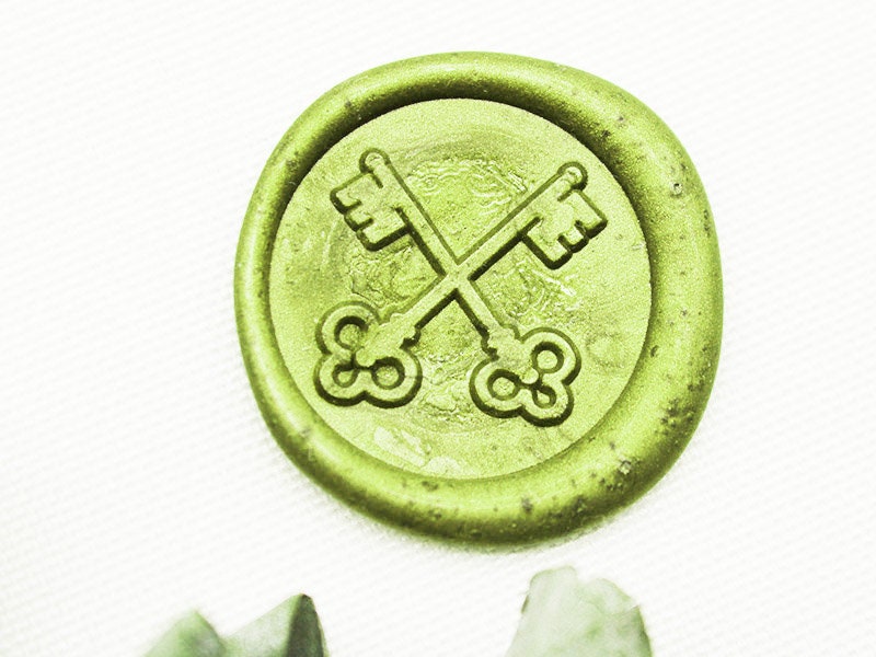 Crossed Skeleton Keys Wax Seal Stamp Wax Seal Stamp | Etsy