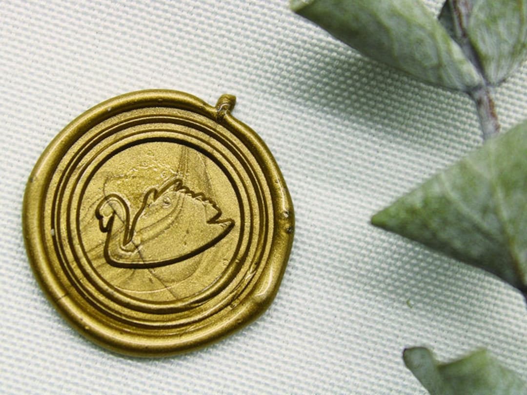Swan Wax Seal Personalized Wedding Invitation Seal Wax Seal M483 - Etsy