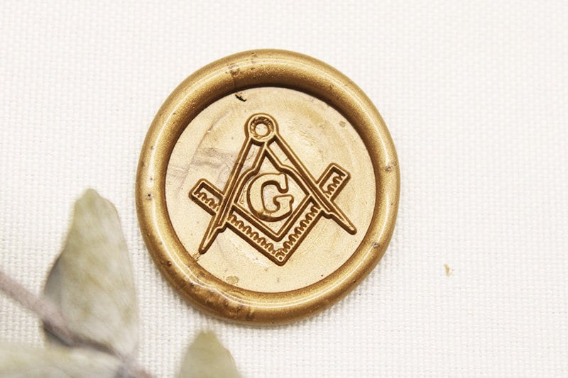 Mason Masonic Freemason Freemasonry Compass Wax Seal Stamp - Etsy