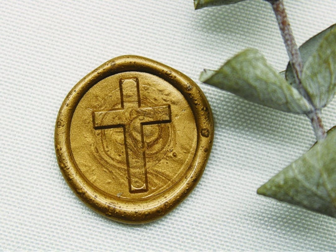 Cross Wax Seal Stamp ,christian Jesus Cross Crucifixion Wax Seal Stamp ...