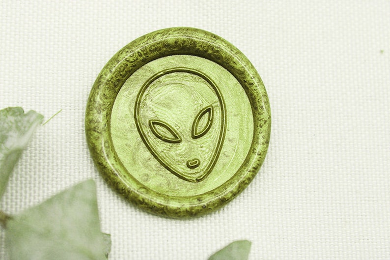 Alien Head Wax Seal Stamp Chocolate Stamp for Child - Etsy