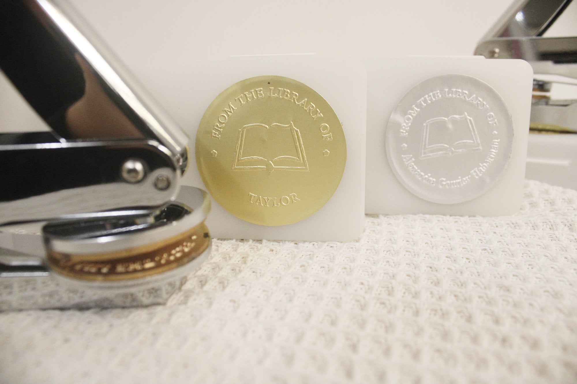 From the Library Embosser Personalized Book Embossercustom - Etsy