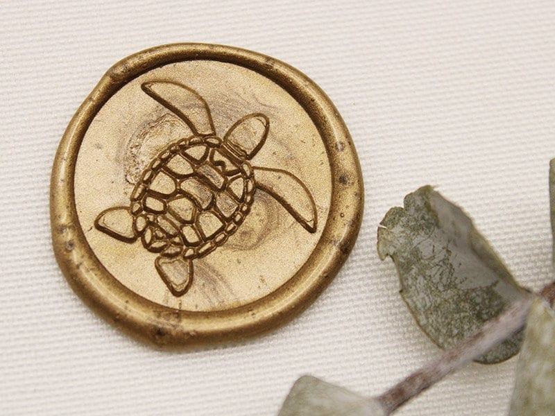 Sea Turtle Wax Seal Stamp Sea Turtle Wax Seals Wedding Seals | Etsy