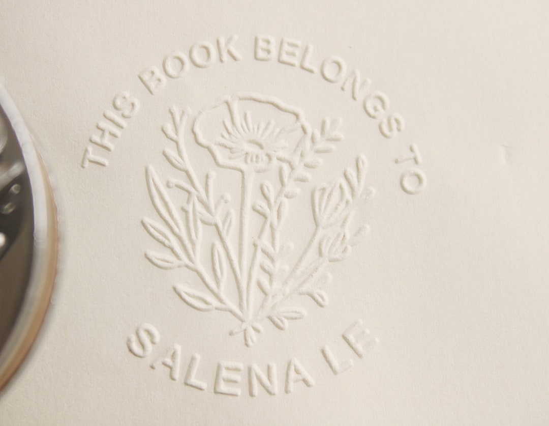 This Book Belong to Embosser Seal Stampcustom Embosser With Seal for ...