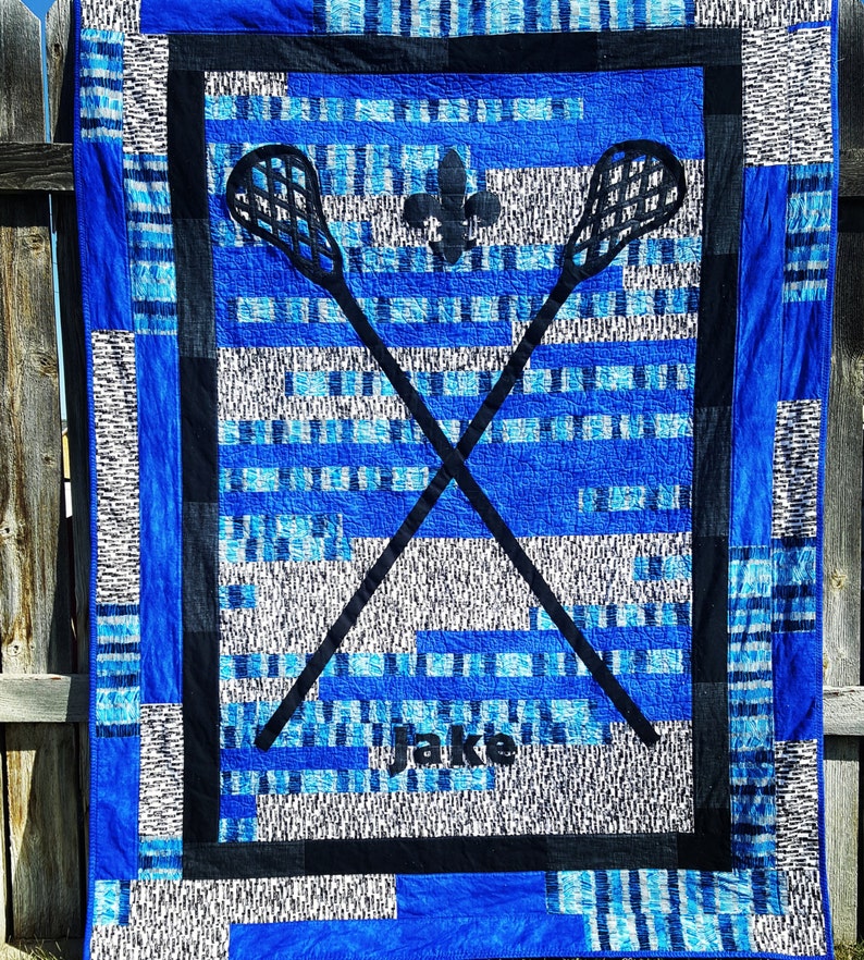 Personalized Lacrosse Quilt, Made to Order Quilt, Lacrosse Quilt - Etsy