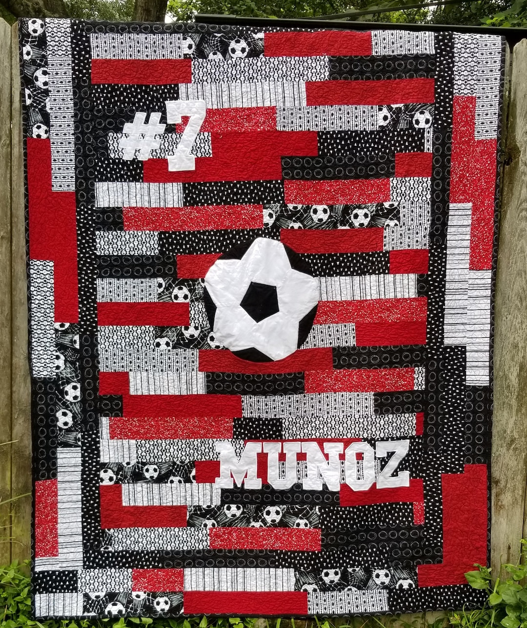 Personalized Soccer Quilt - Etsy
