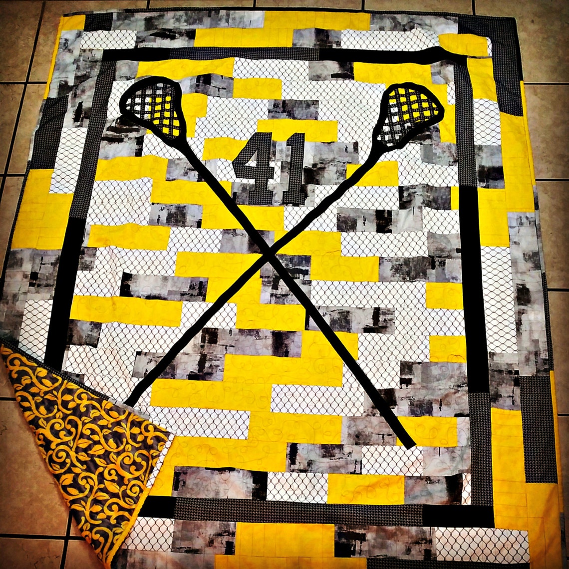 Personalized Lacrosse Quilt, Made to Order Quilt, Lacrosse Quilt - Etsy