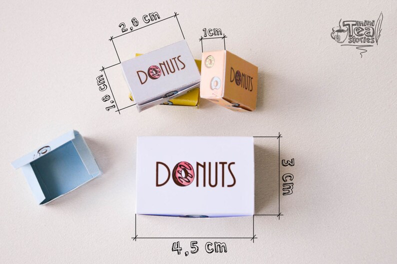 Miniature DIY Boxes for Tiny Sweets | Instant Download | Set - 5 ...