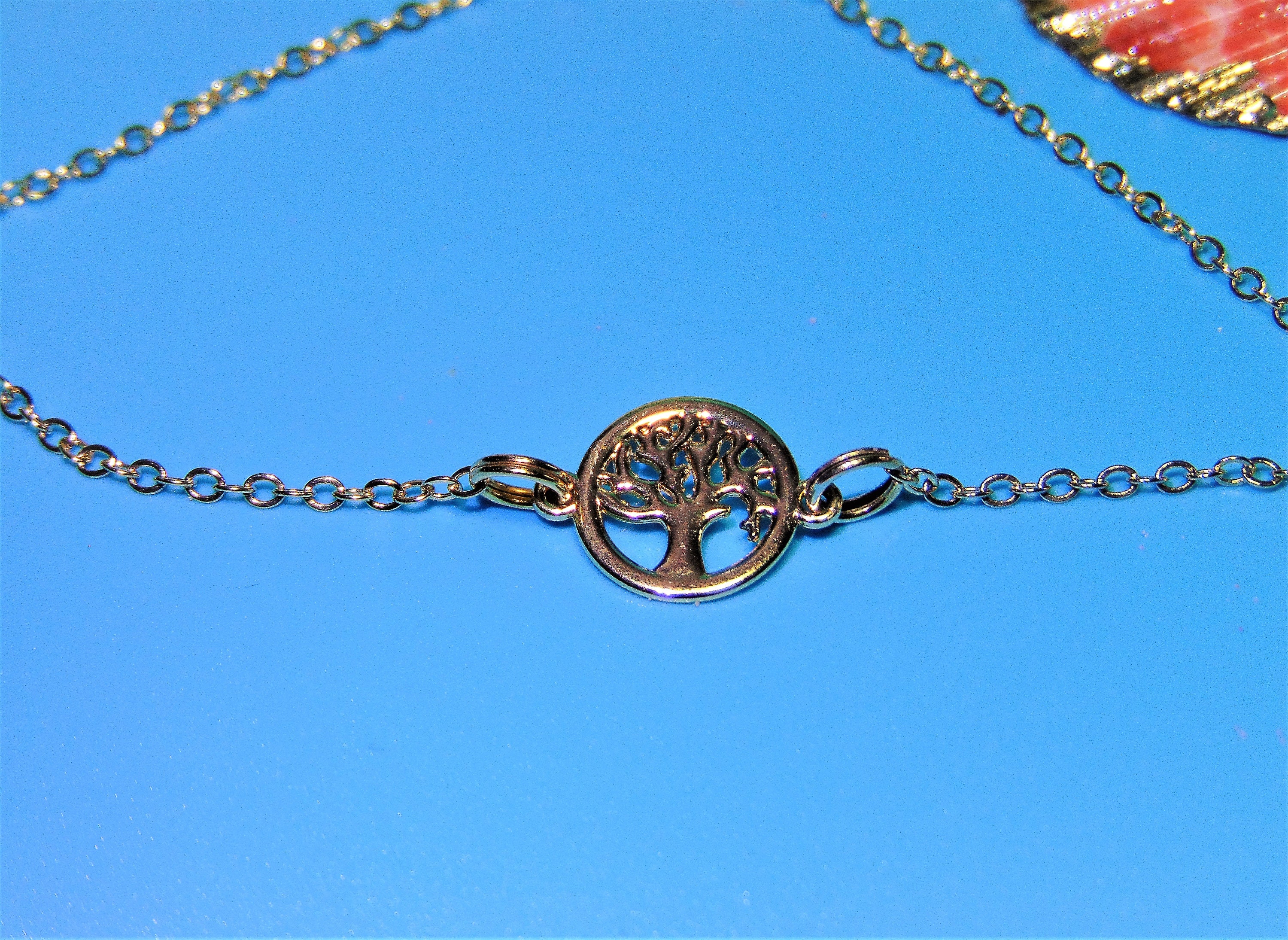 Gold Tree of Life Anklet Ankle Chain Bellecrystals Choice of Length ...