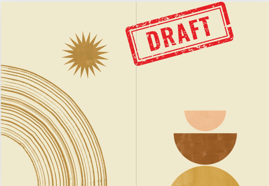 Printable Boho Happy Birthday Card , Modern Birthday Card, Instant ...