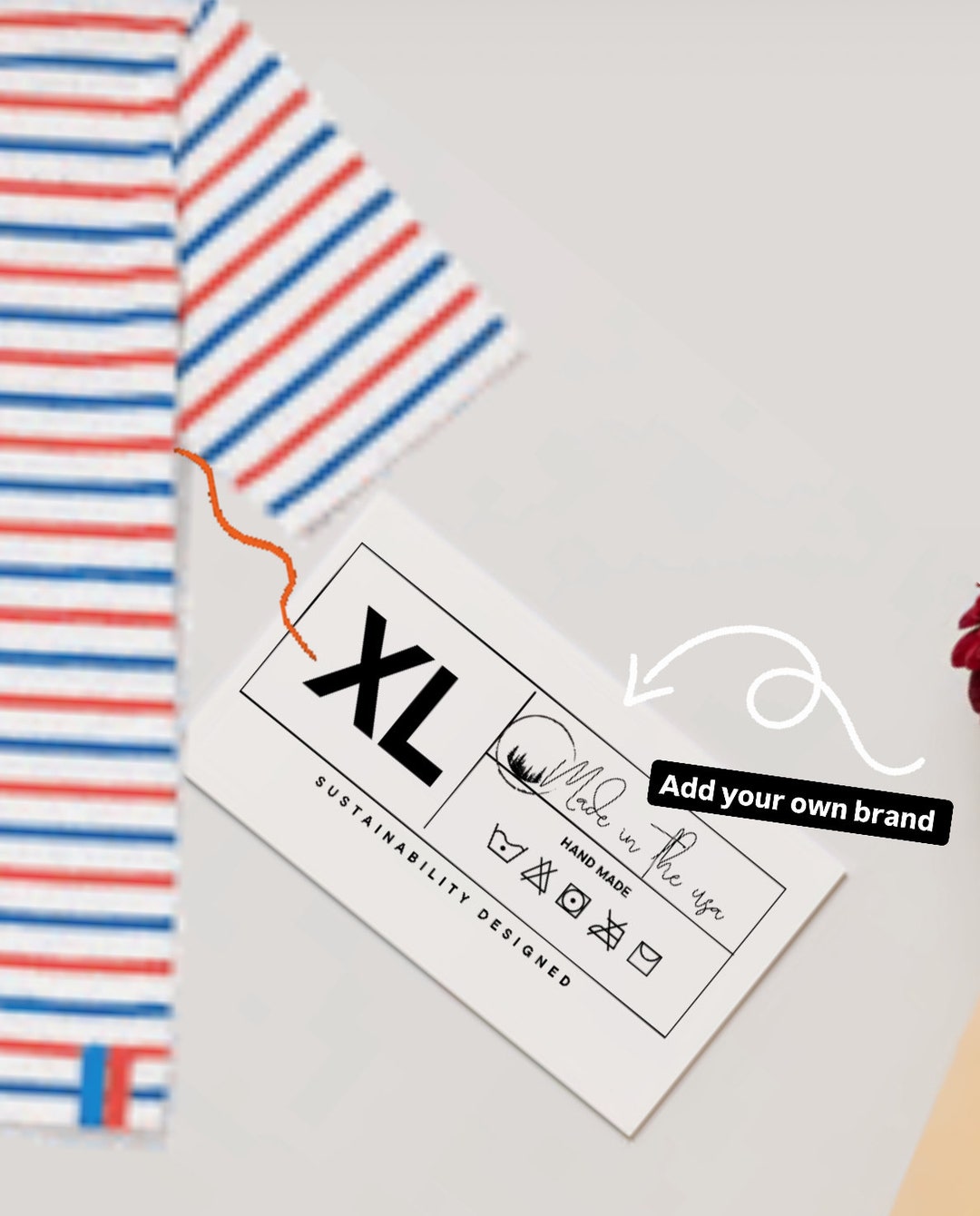 Printable Tags for Handmade Clothing / Digital Modern Clothing Tags ...