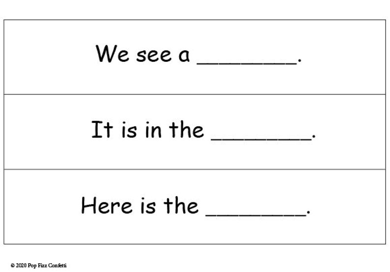 Sight Word Sentence Printable Game - Etsy Australia