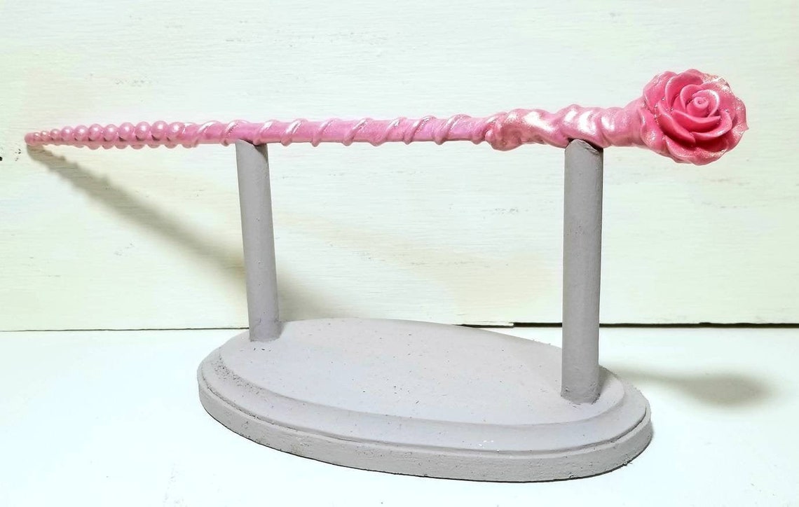 The Light Pink Single Rose Wand Handmade Magic Wand full of | Etsy