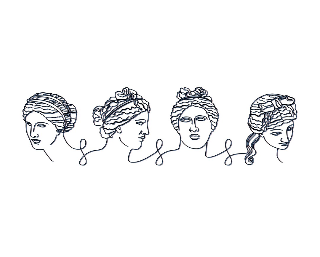 Aphrodite Chain Line Artwork, Downloadable Print, Print From Home ...