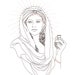 Mary Magdalene Line Art Portrait - Matte Print 8" X 10" - Etsy Canada