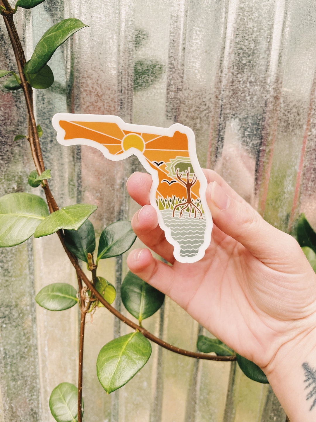 Florida State Vinyl Sticker - Etsy