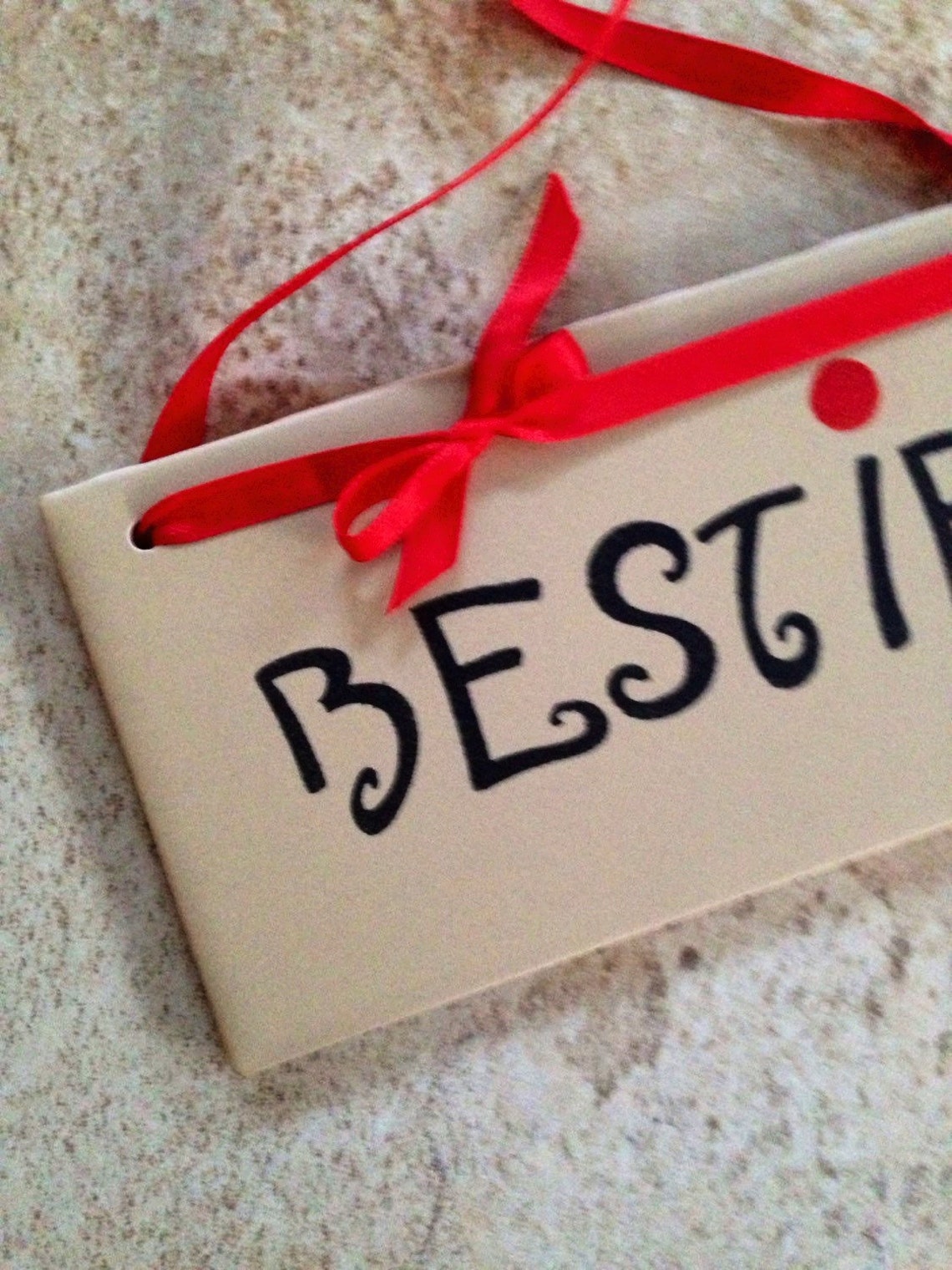 Small Tile Sign Bestie Sign Kitchen Wall Sign Handmade - Etsy