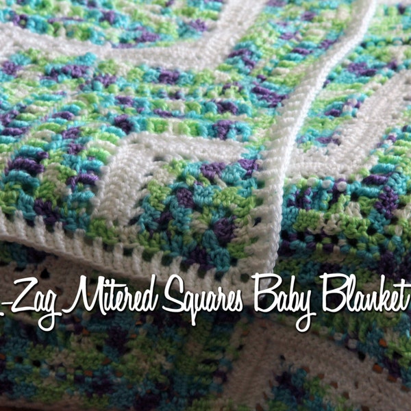 Zig Zag Baby Blanket - Etsy
