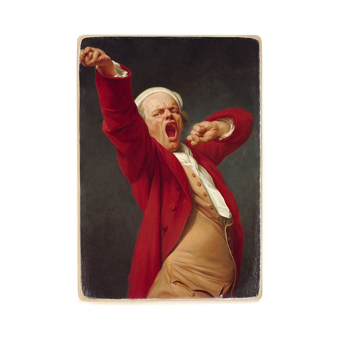 Joseph Ducreux french Self-portrait Yawning 1783 Fine - Etsy