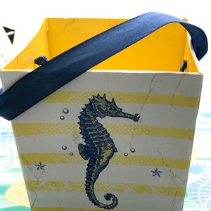 Set of 7 Party Pails,beach Party, Favor Box,under the Sea,sea Horse ...