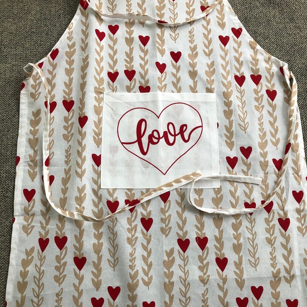Apron With Hearts - Etsy