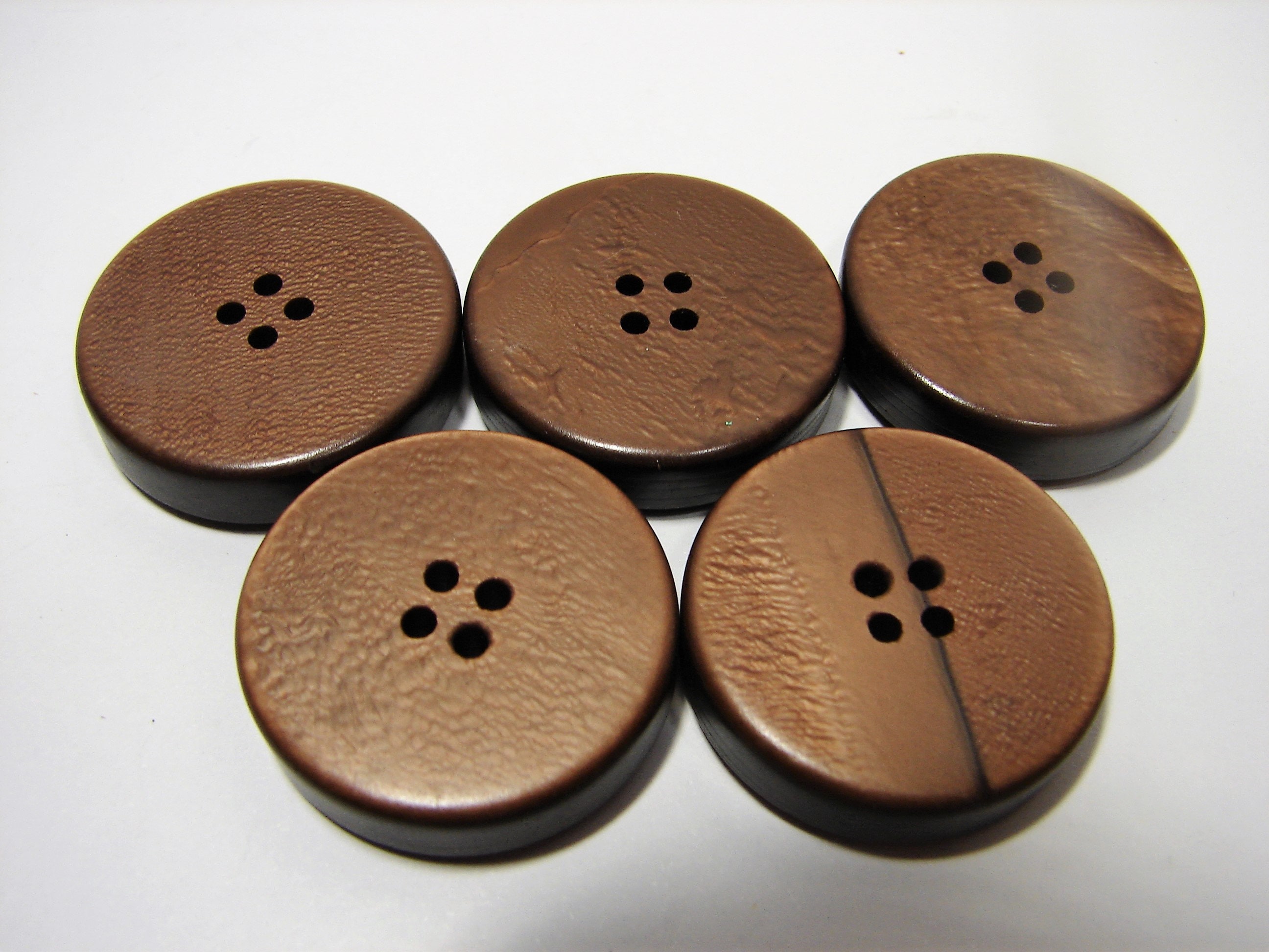 Vintage Buttons Brown 5, Vintage Button, Large Brown Button, Coat ...