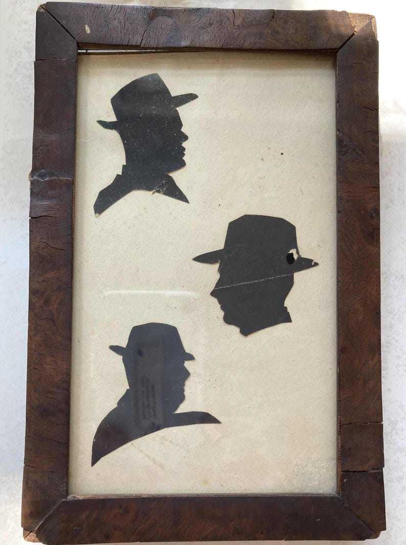John Van Bibber Silhouettes of Three Presidents, 4 1/4" X 6 1/2" - Etsy