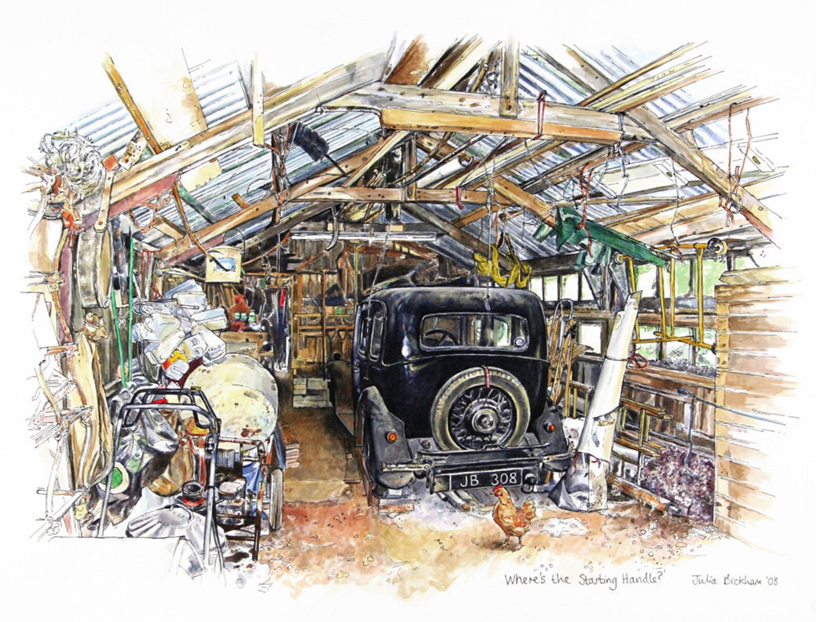 1934 Morris 12, Classic Car, Vintage Car, Auto Art, Classic Car Print ...