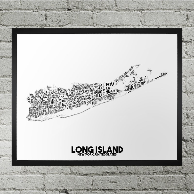 Long Island Map - Etsy