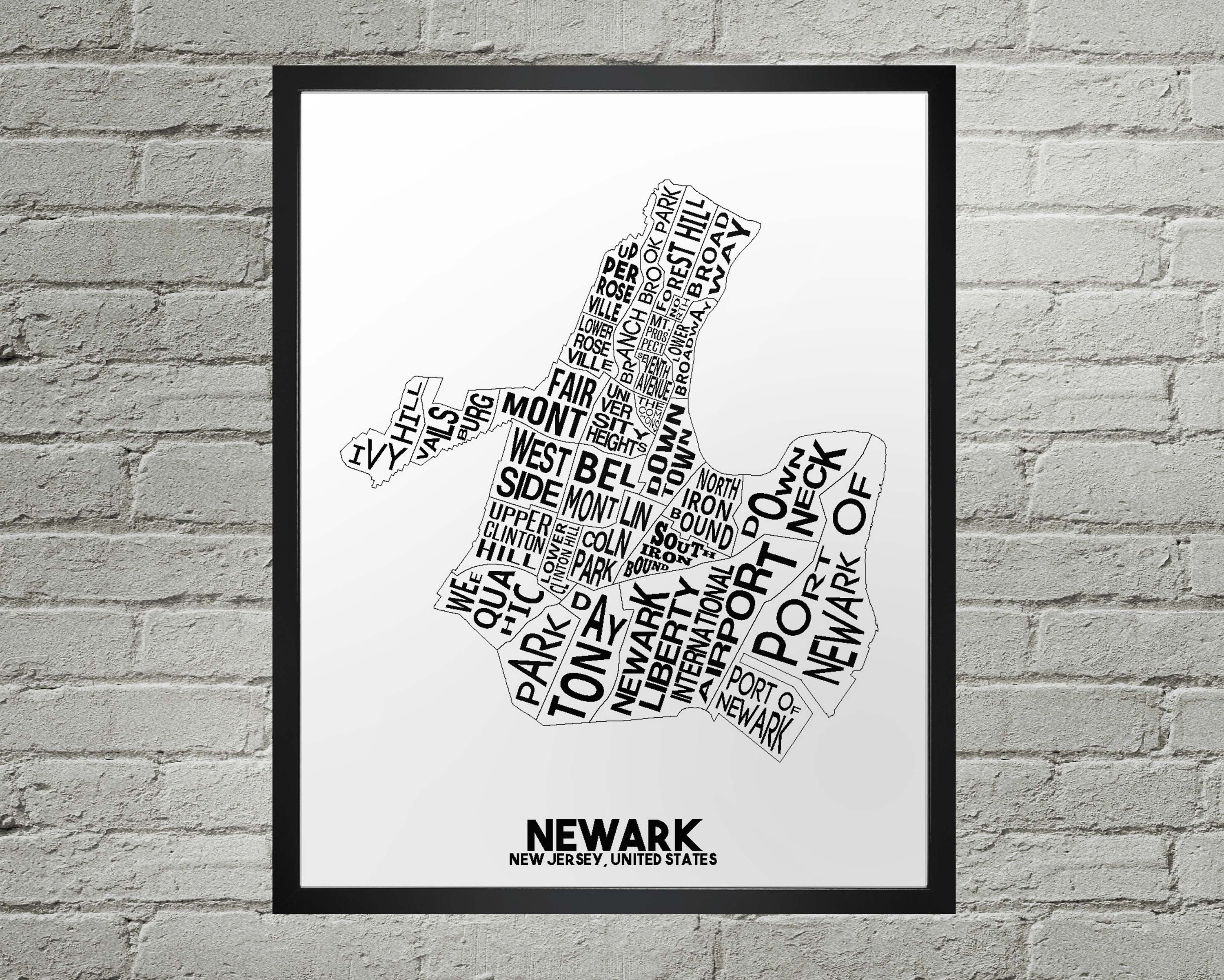 Map Of Newark Nj Neighborhoods