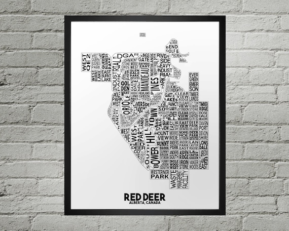 Red Deer Alberta Canada Map