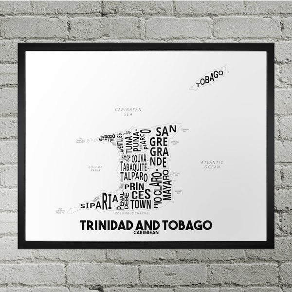 Trinidad Map Poster - Etsy