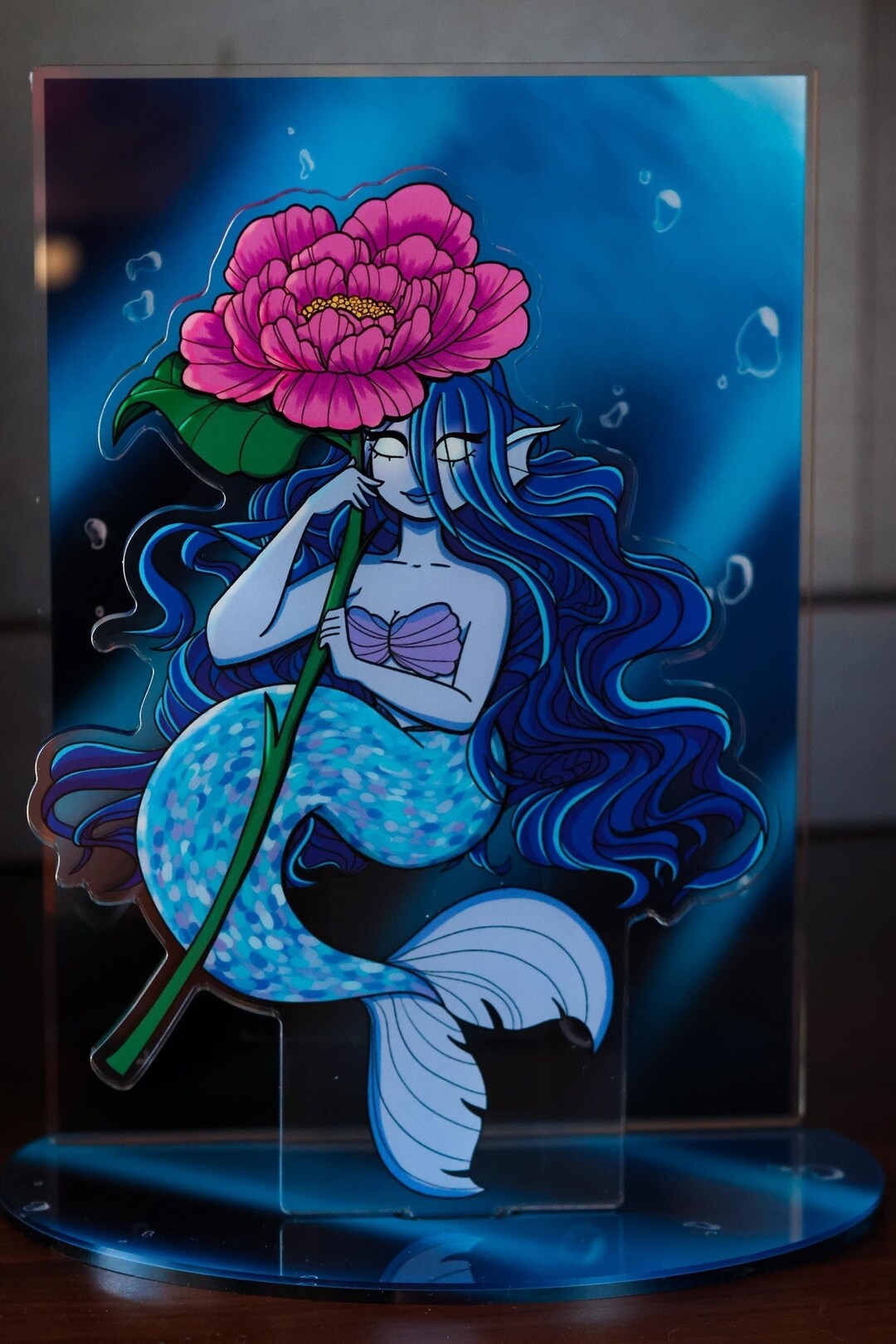 Mermaid Acrylic Standee: Two Piece Ocean Decor (7.5 Inches) - Etsy
