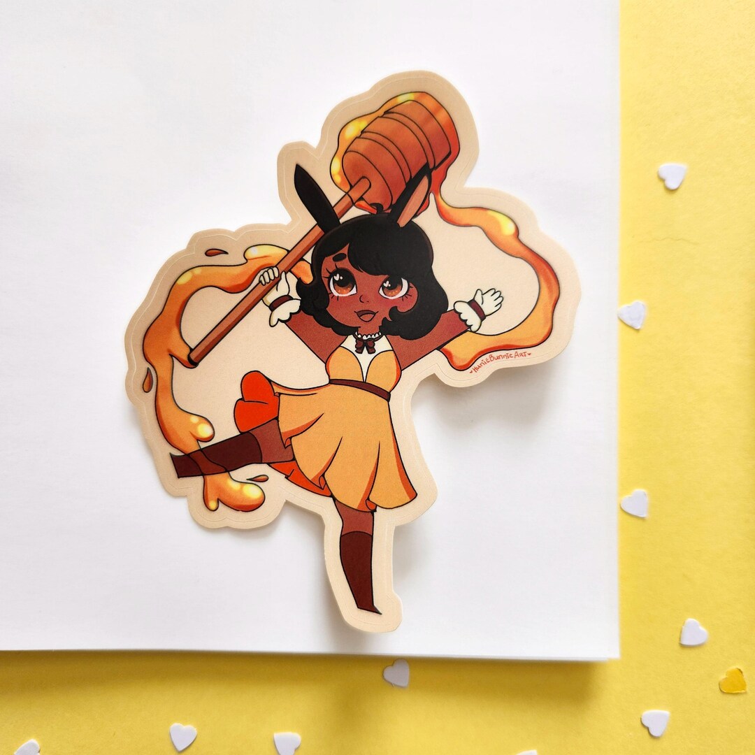 Honey Bunny Sticker: Kawaii Anime Girl, Weatherproof Die Cut - Etsy