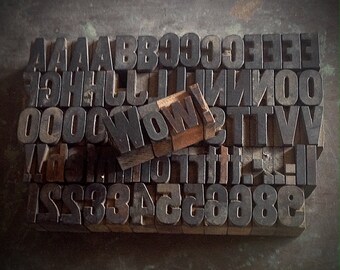 Letter Press Letters - Etsy