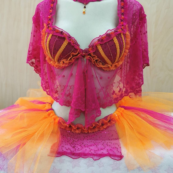 Pink Rave Bra - Etsy