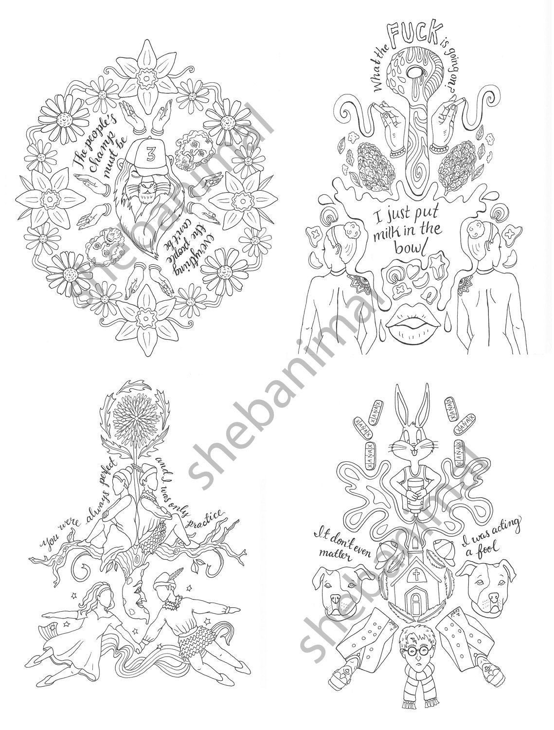 Chance the Rapper Coloring Book Coloring Book - Etsy