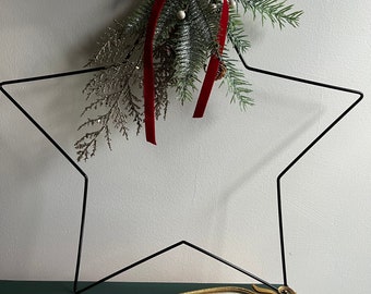 Star Metal Wreath Form, Star Form, Star Shaped Metal 3D Wreath Form ...