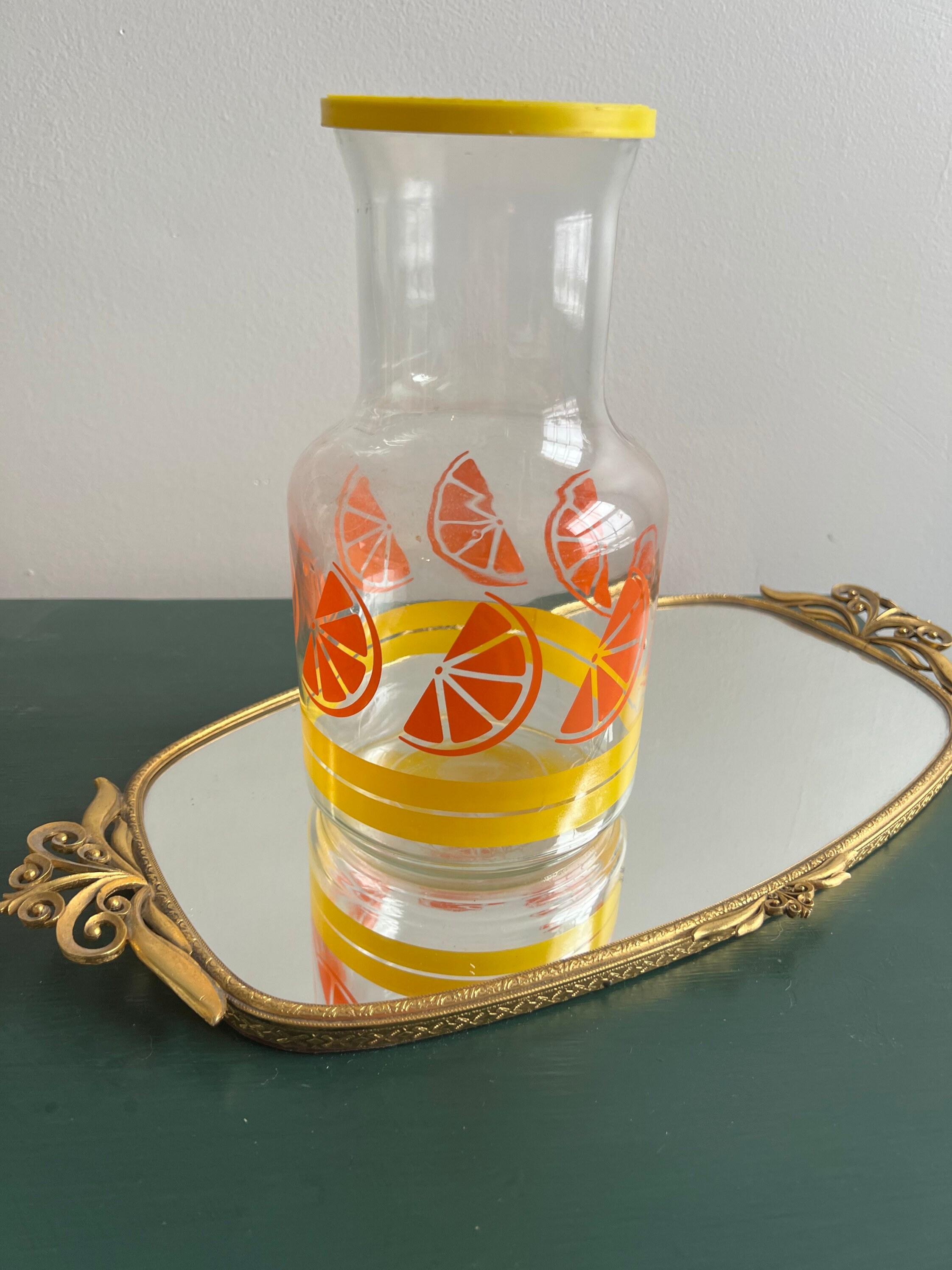 Vintage Orange Juice Glass Pitcher Libby of Canada Fruit Jar - Etsy